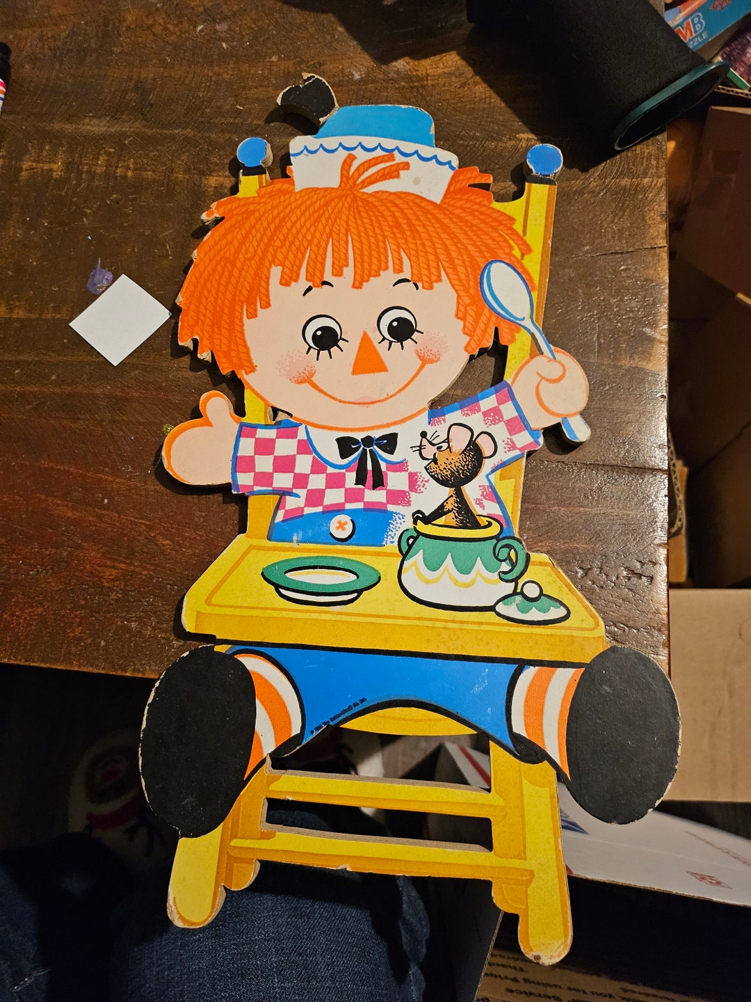 Antique 1970s Raggedy Andy Cardboard Wall Art#316 - Etsy