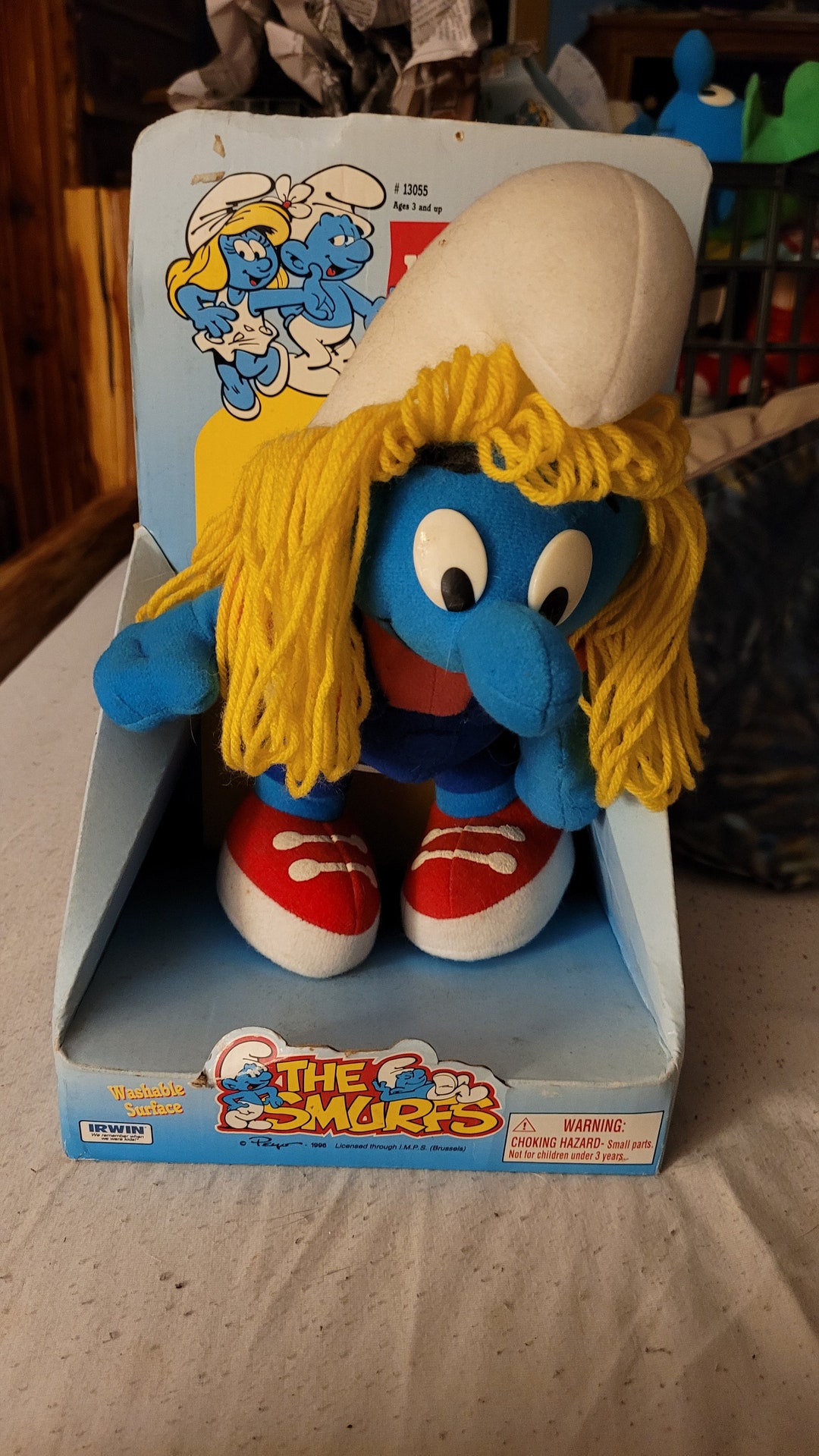 Vintage 1996 Hug a Smurf - Etsy