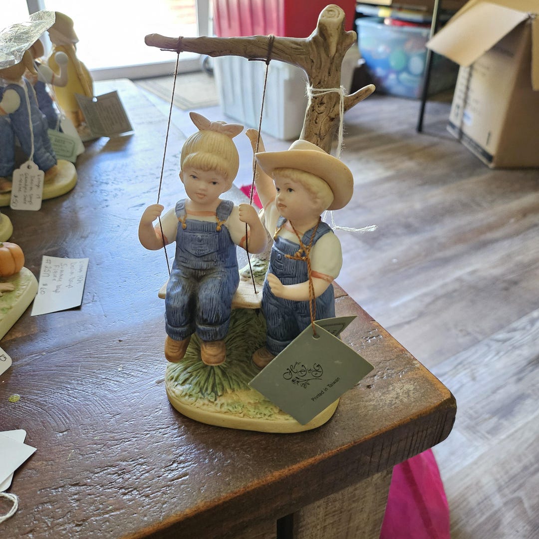 Vintage 1985 Denim Days Summer Days Figurine #2517 - Etsy