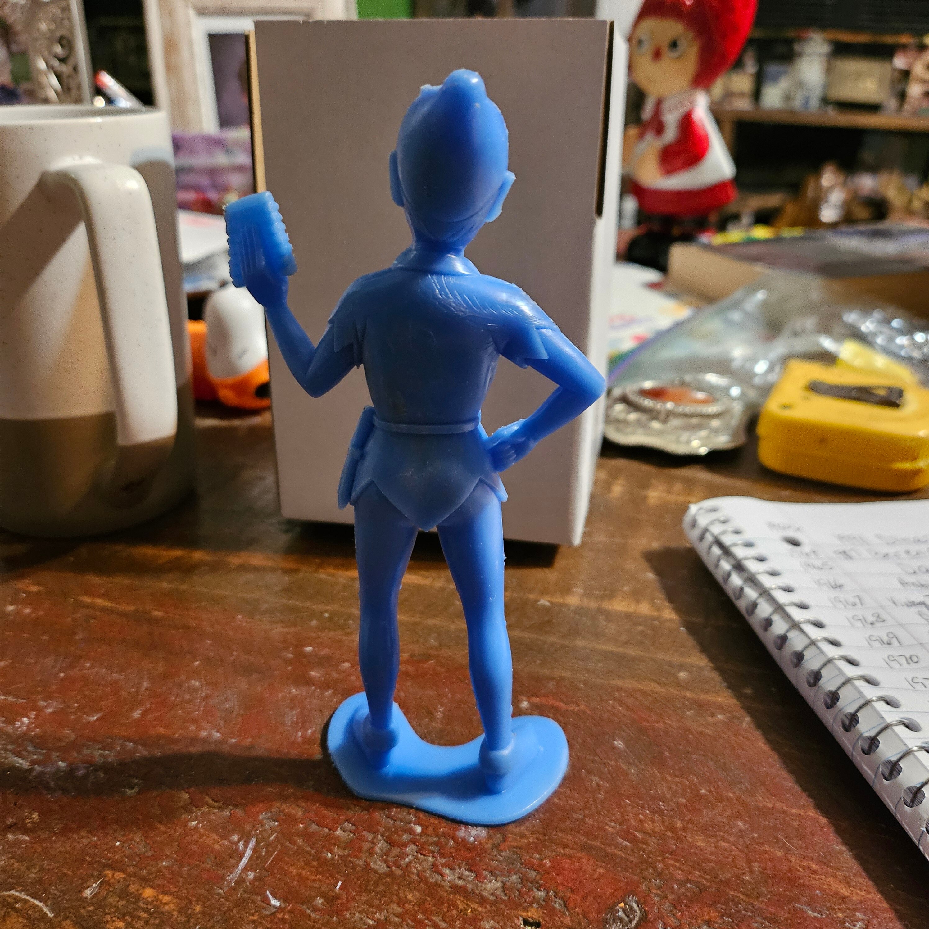 Antique 1972 Marz Peter Pan Blue Toy 1975 - Etsy