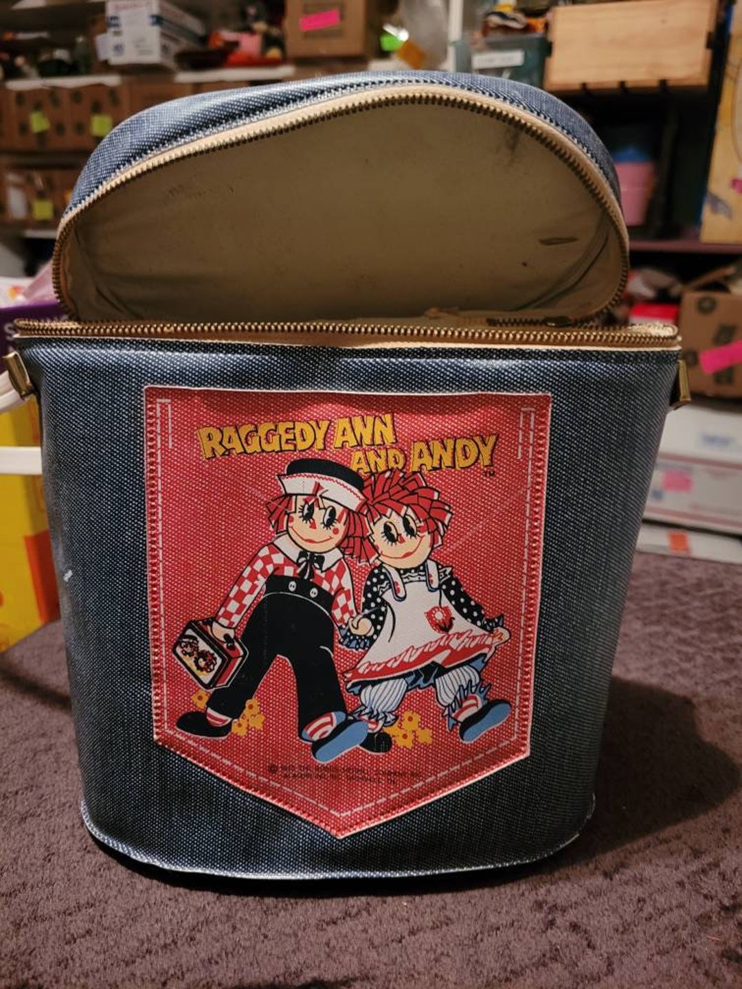 Antique Raggedy Ann and Andy Lunch Box #1509 - Etsy