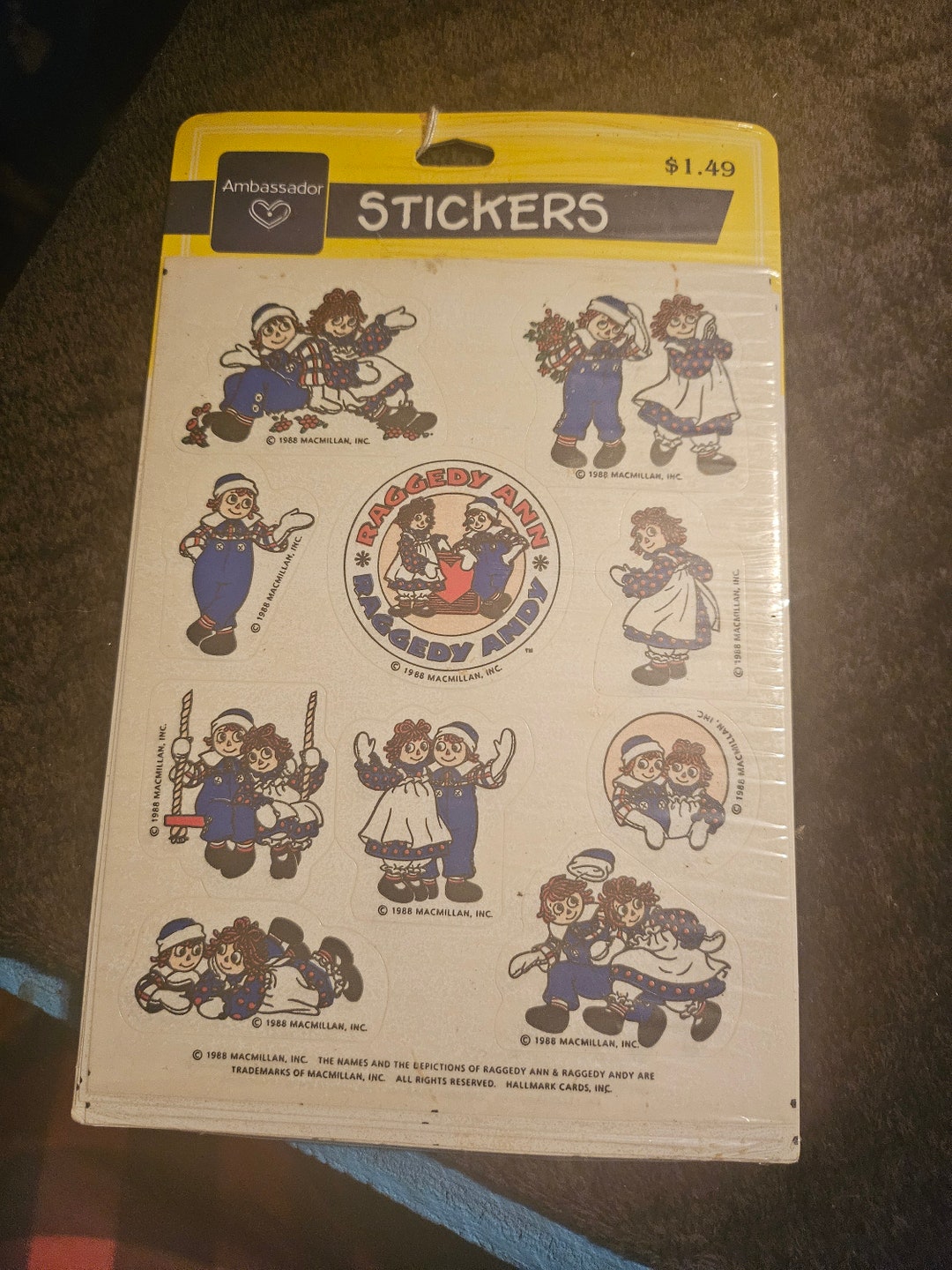 Antique 1988 Raggedy Ann and Andy Stickers - Etsy