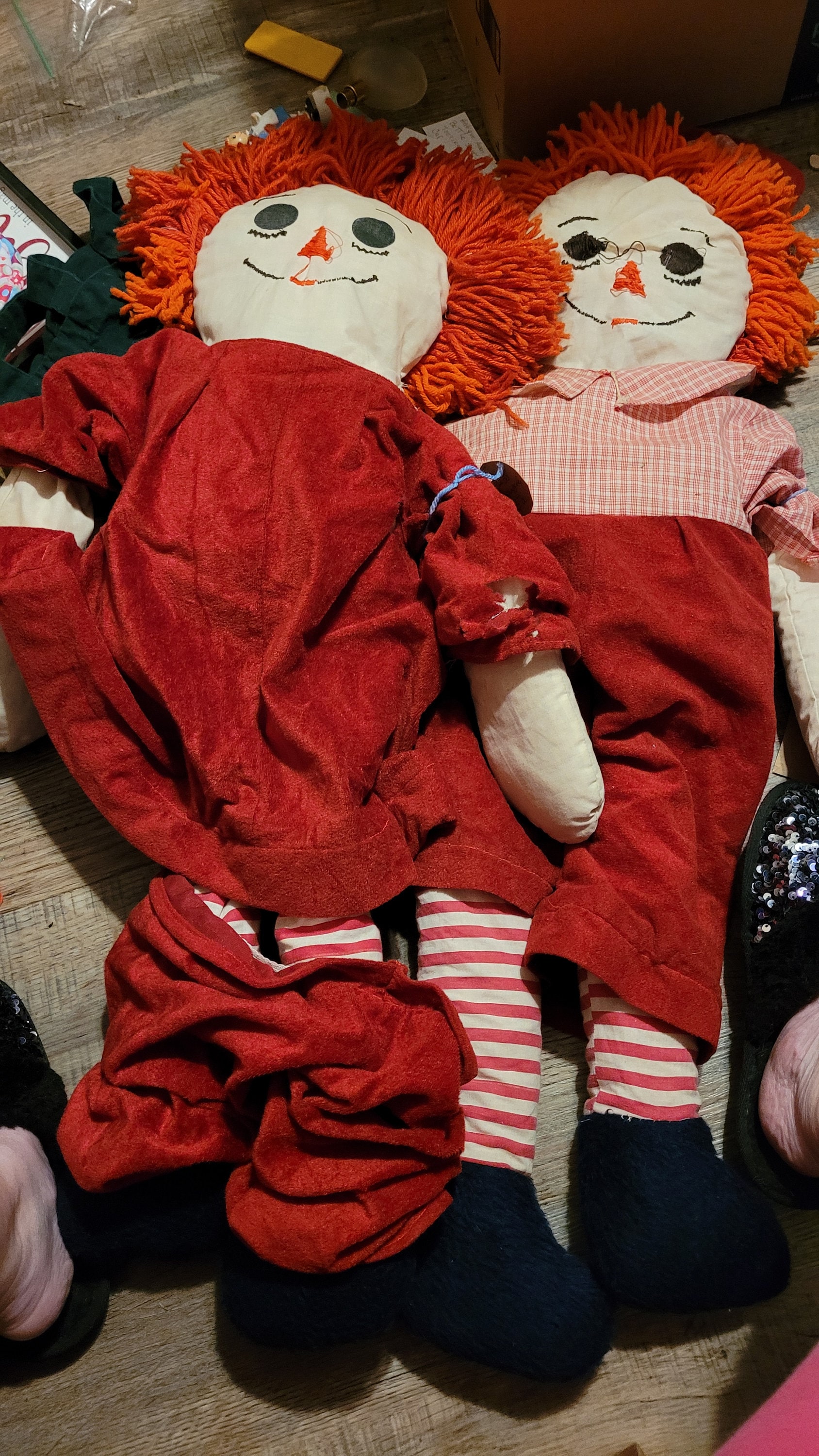 Antique Handmade 3ft Dolls Raggedy Ann and Andy 1516 - Etsy