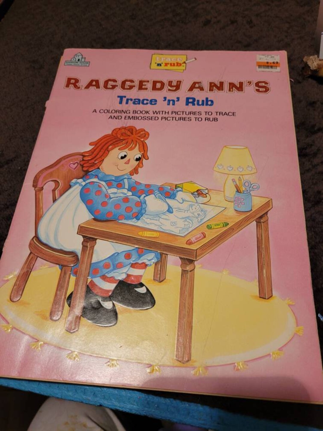 Vintage 1988 Raggedy Ann and Andy Trace N Rub Coloring Book #1108 ...