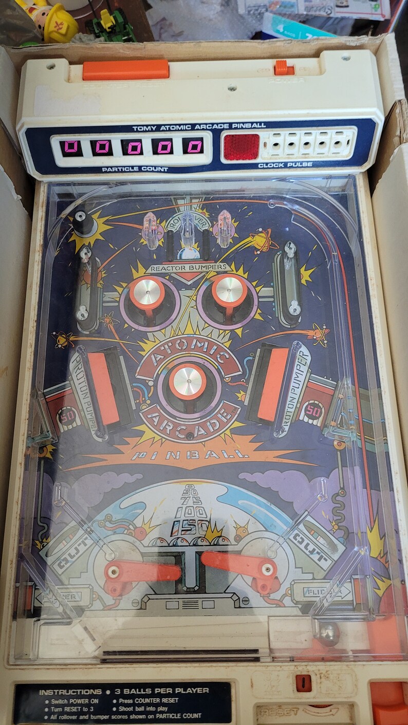 Antique 1979 Atomic Arcade Pin Ball Game - Etsy