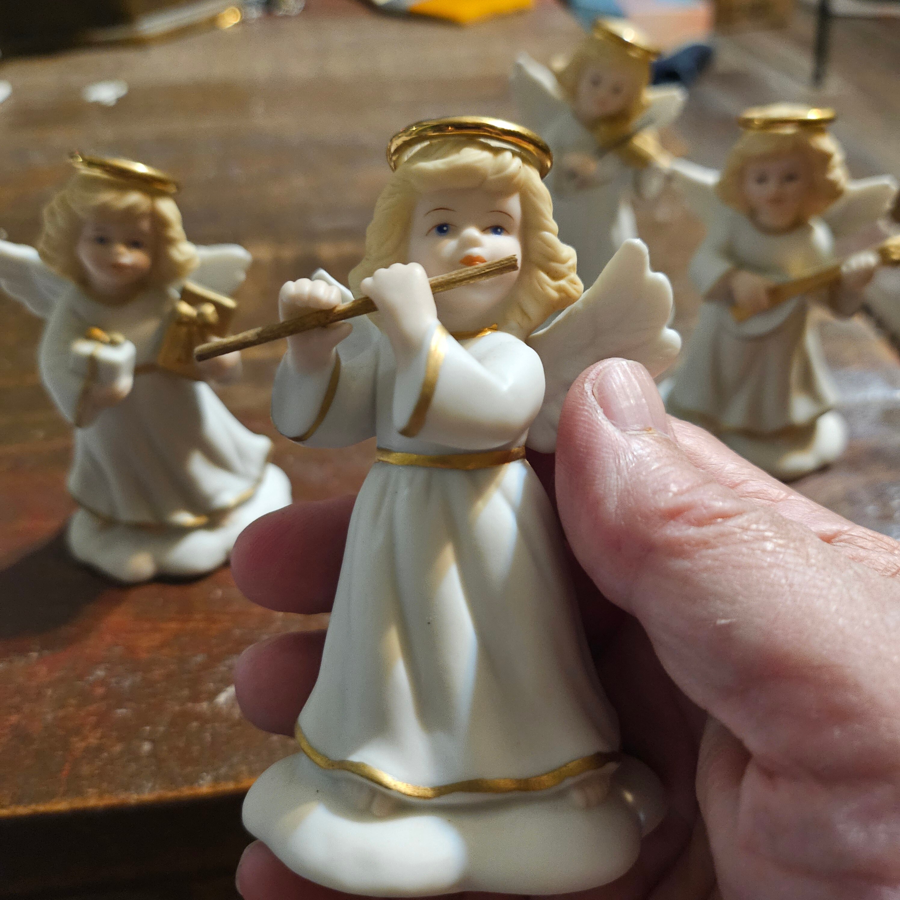 1996 Bronson Collectable Golden Halos Musical Angels # 1916 - Etsy