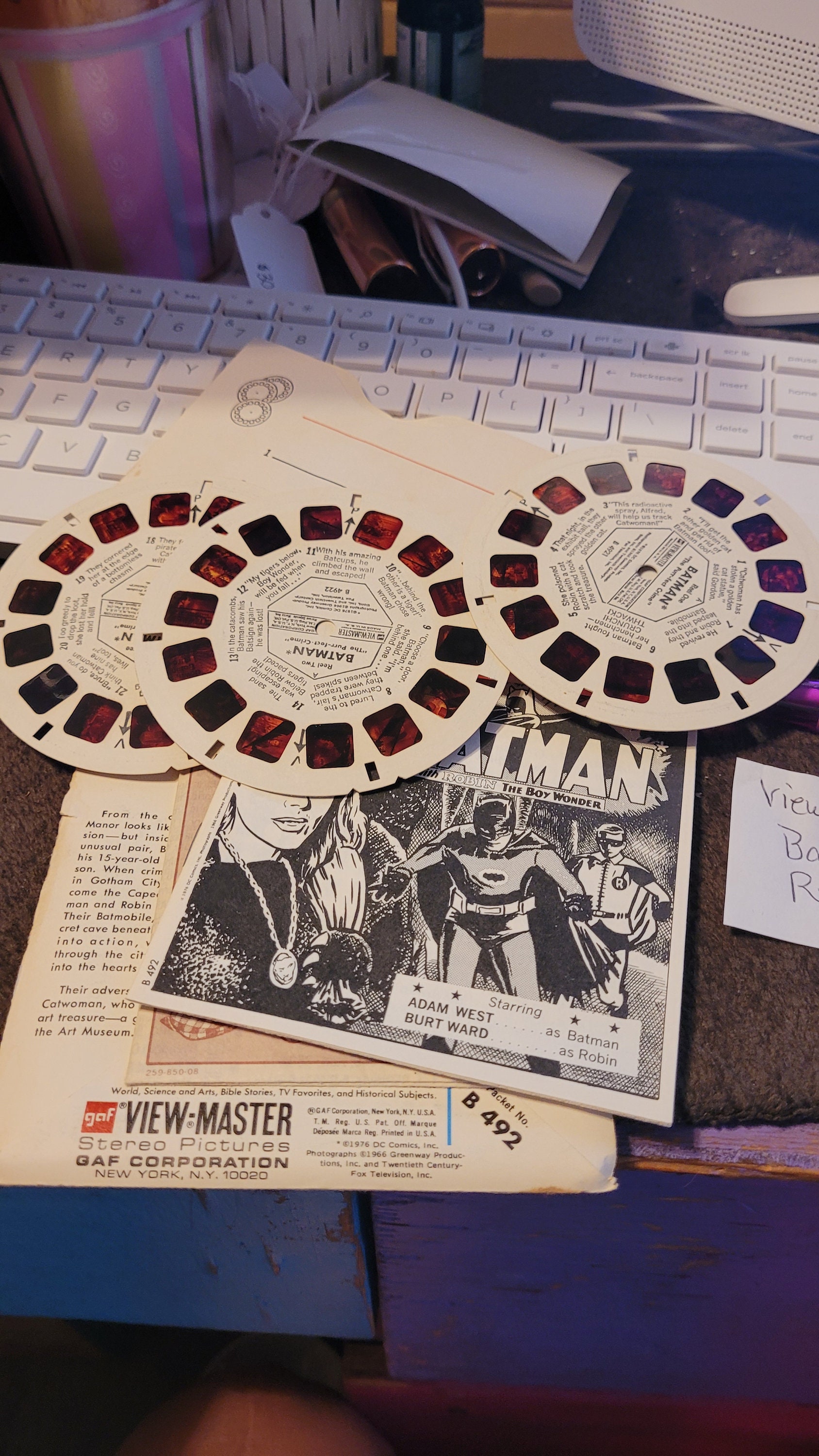 Antique Batman 1966 Veiw-master Reels 936 Box6 - Etsy