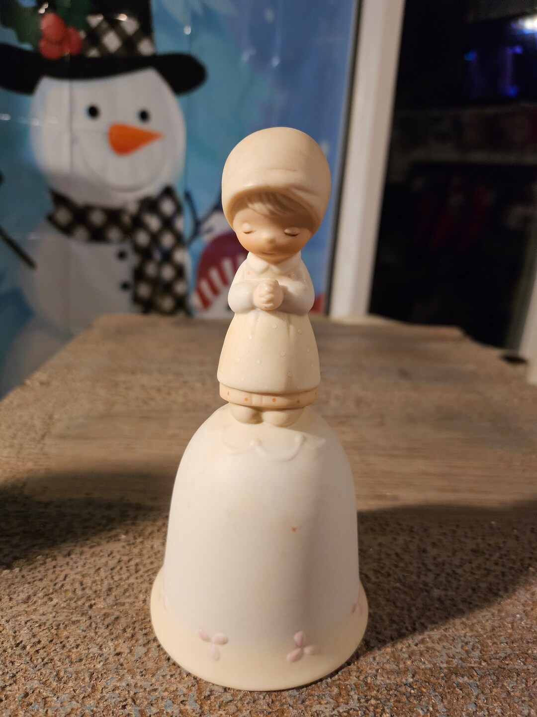 Antique 1980 Precious Moments Figurines Bell Prayer Changes Things ...
