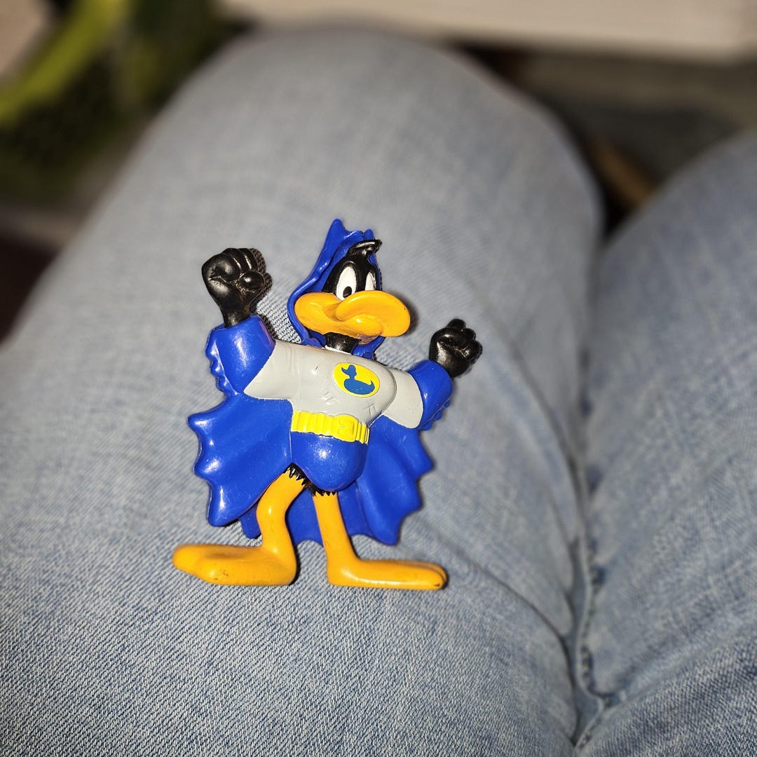 Vintage Daffy Duck Batman Action Toy Figure #1984 - Etsy