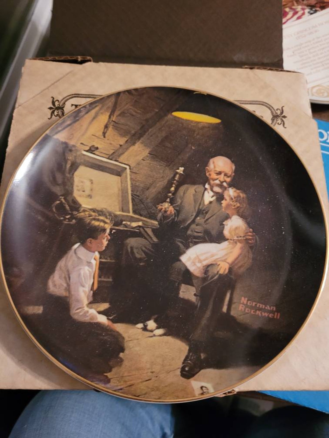 1983 Norman Rockwell Collectors Plate Grammars Treasure Chest#278 - Etsy