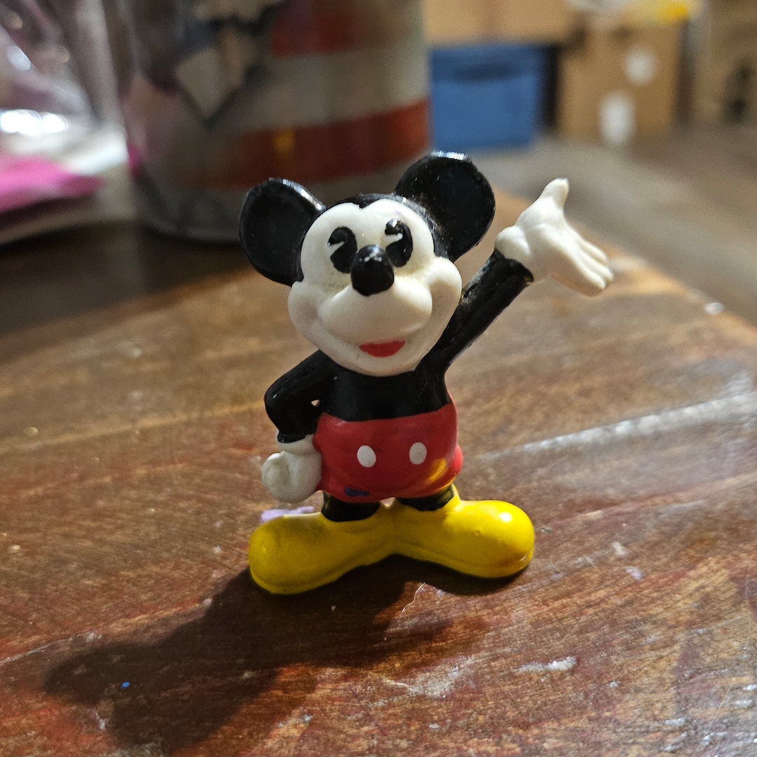 Antique 1970s Mickey Mouse Toy Figure #1962 - Etsy