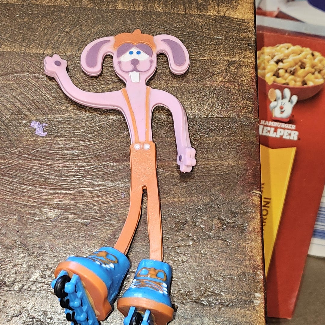 Vintage 1980s Bendable Rabbit Rubber Toy #1980 - Etsy