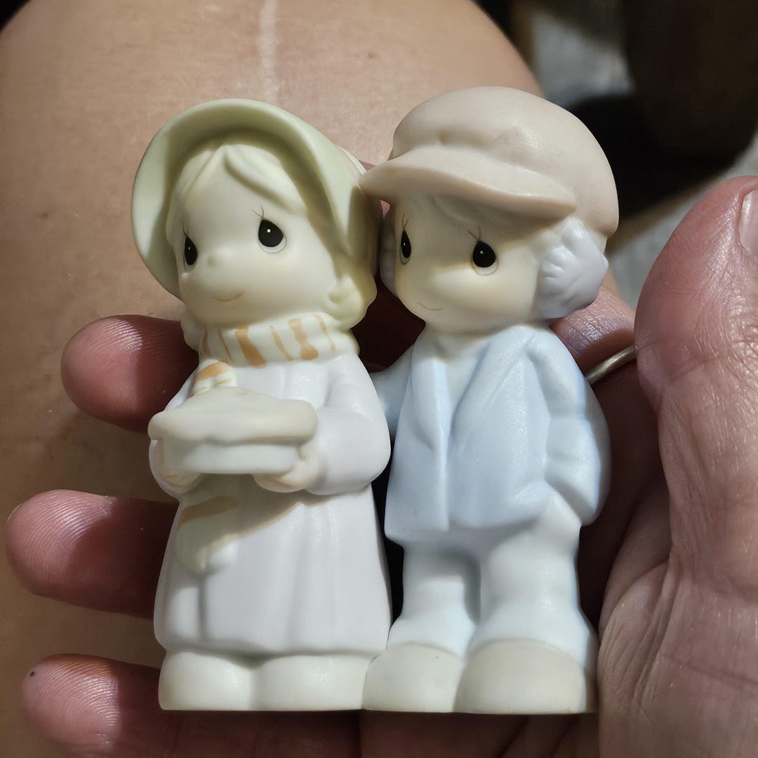 Vintage 1997 Precious Moments Sugar Town Aunt Blah and Uncle Sam ...