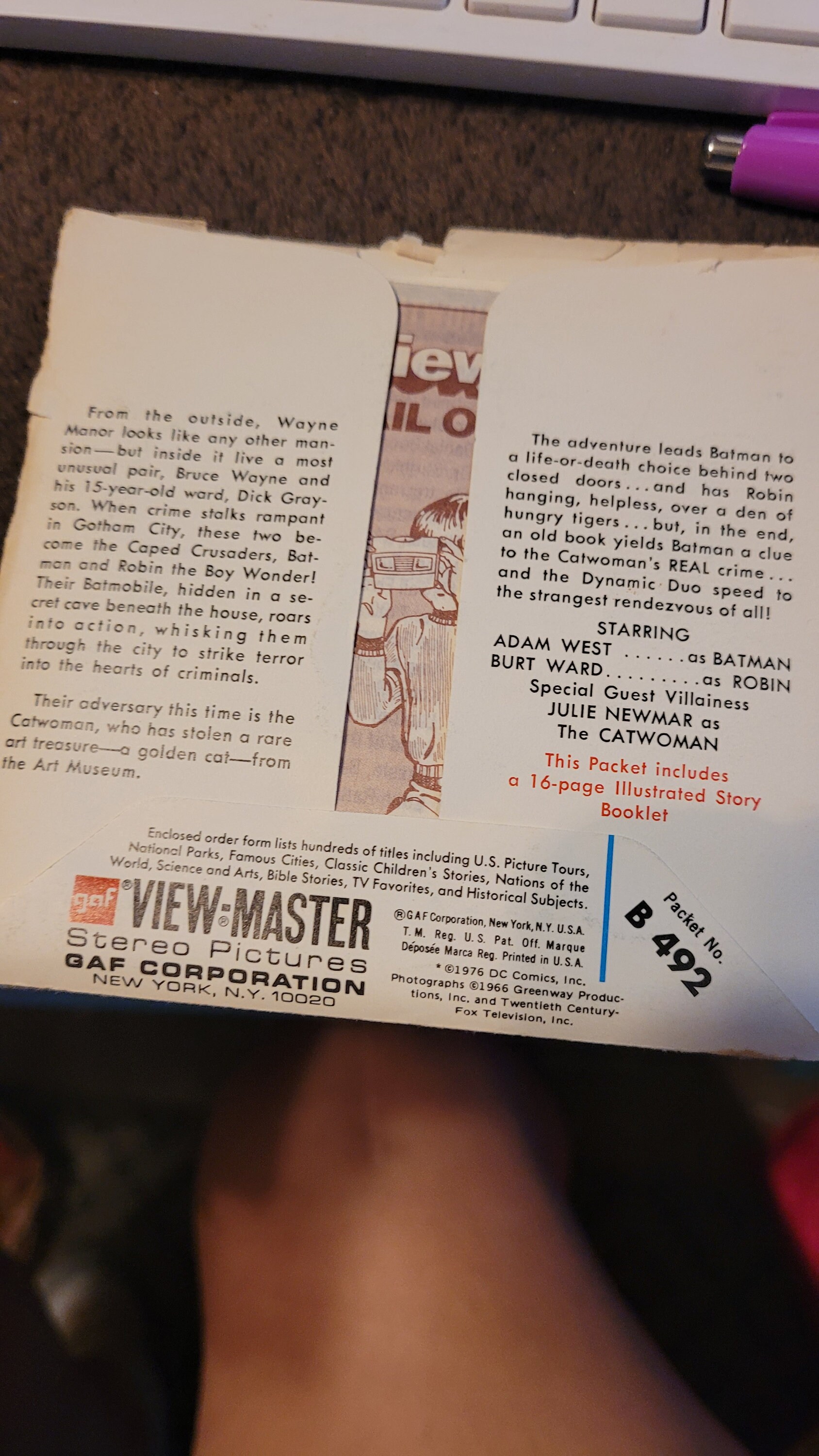 Antique Batman 1966 Veiw-master Reels 936 Box6 - Etsy