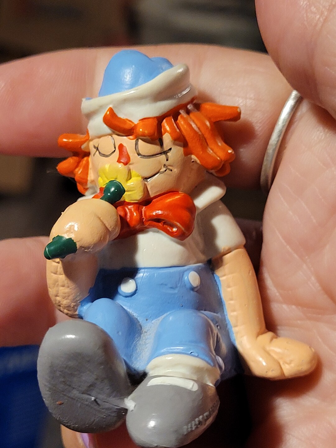 Antique 1981 Raggedy Andy Figure Smelling Flower #985 Box7 - Etsy