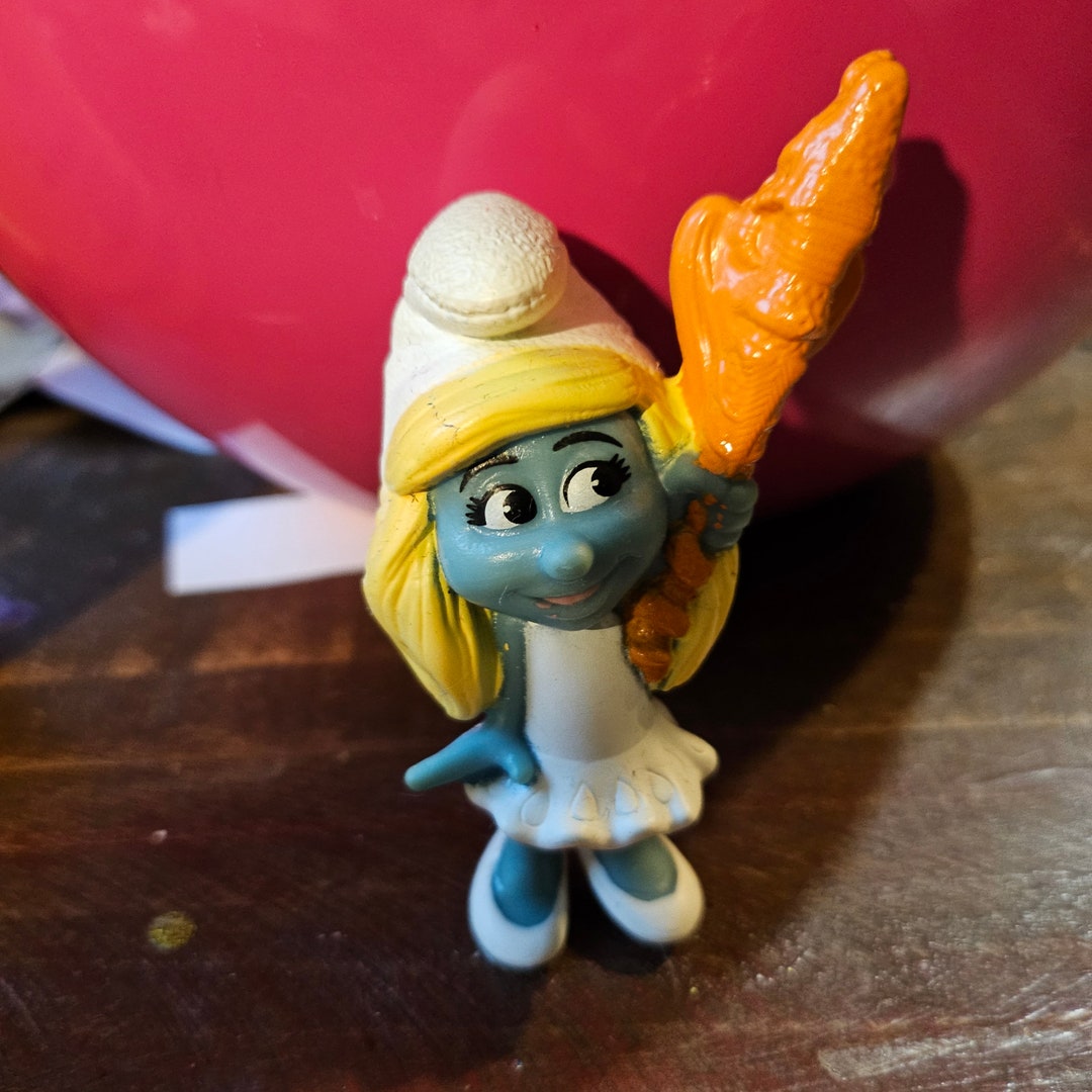 2011 Mcdonald's Smurf Toy Figure Smurfette #2027 - Etsy