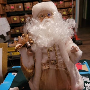 12 Inch Santa Fiber Optic Tree Topper #1242 - Etsy