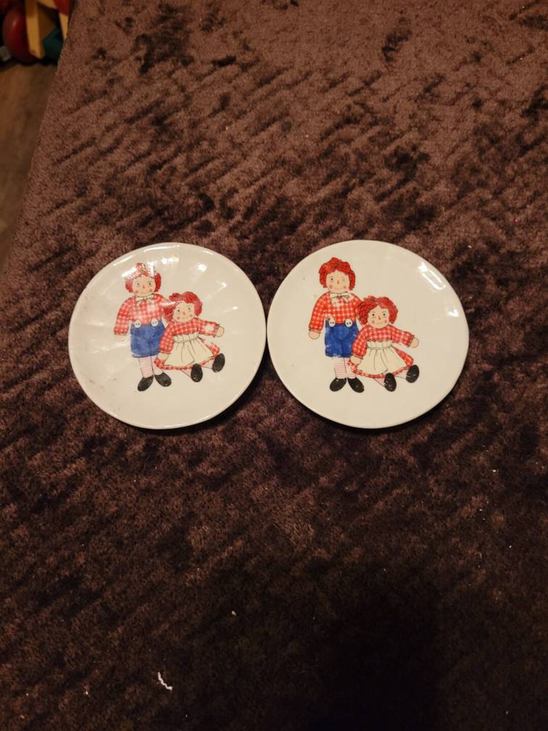 1970 S Min Plates Raggedy Ann and Andy #1403 - Etsy