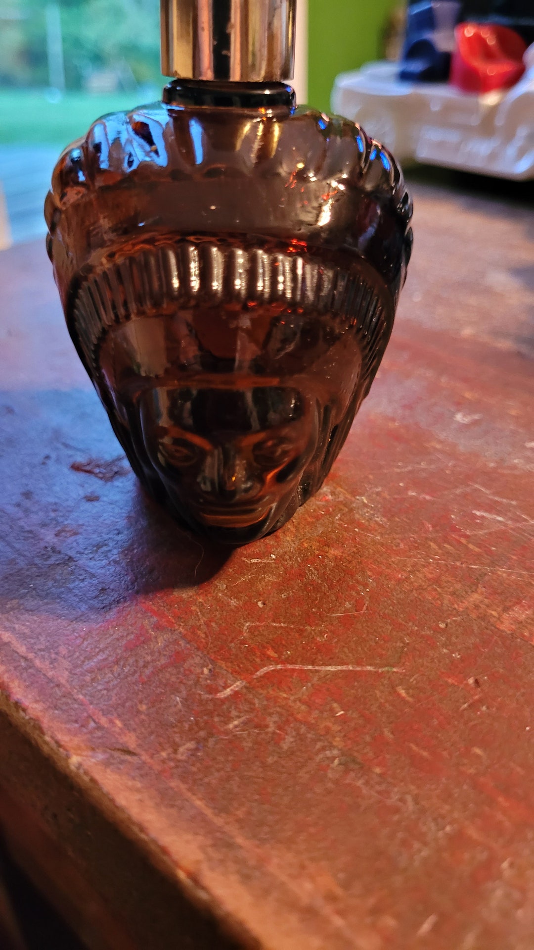 Antique Avon Indian Head Bottle #1853 - Etsy