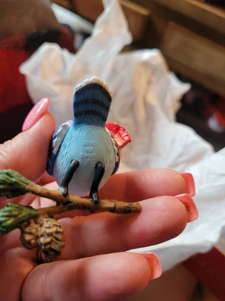 2018 Cozy Critters Blue Bird Hallmark Keepsake Ornament637 - Etsy