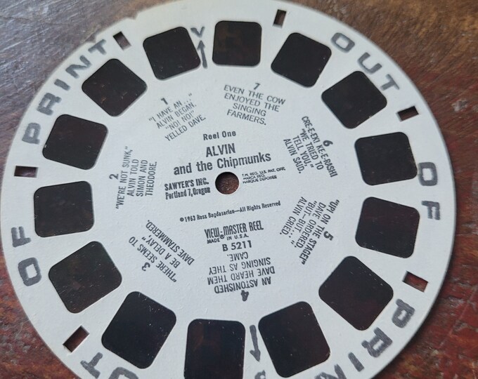 Antique 1963 Alvin and The. Chipmunks Veiw-master Reels #942 Box6 - Etsy