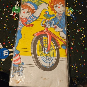 Antique Raggedy Ann and Andy Paper Table Cloth Birthday#box1 - Etsy