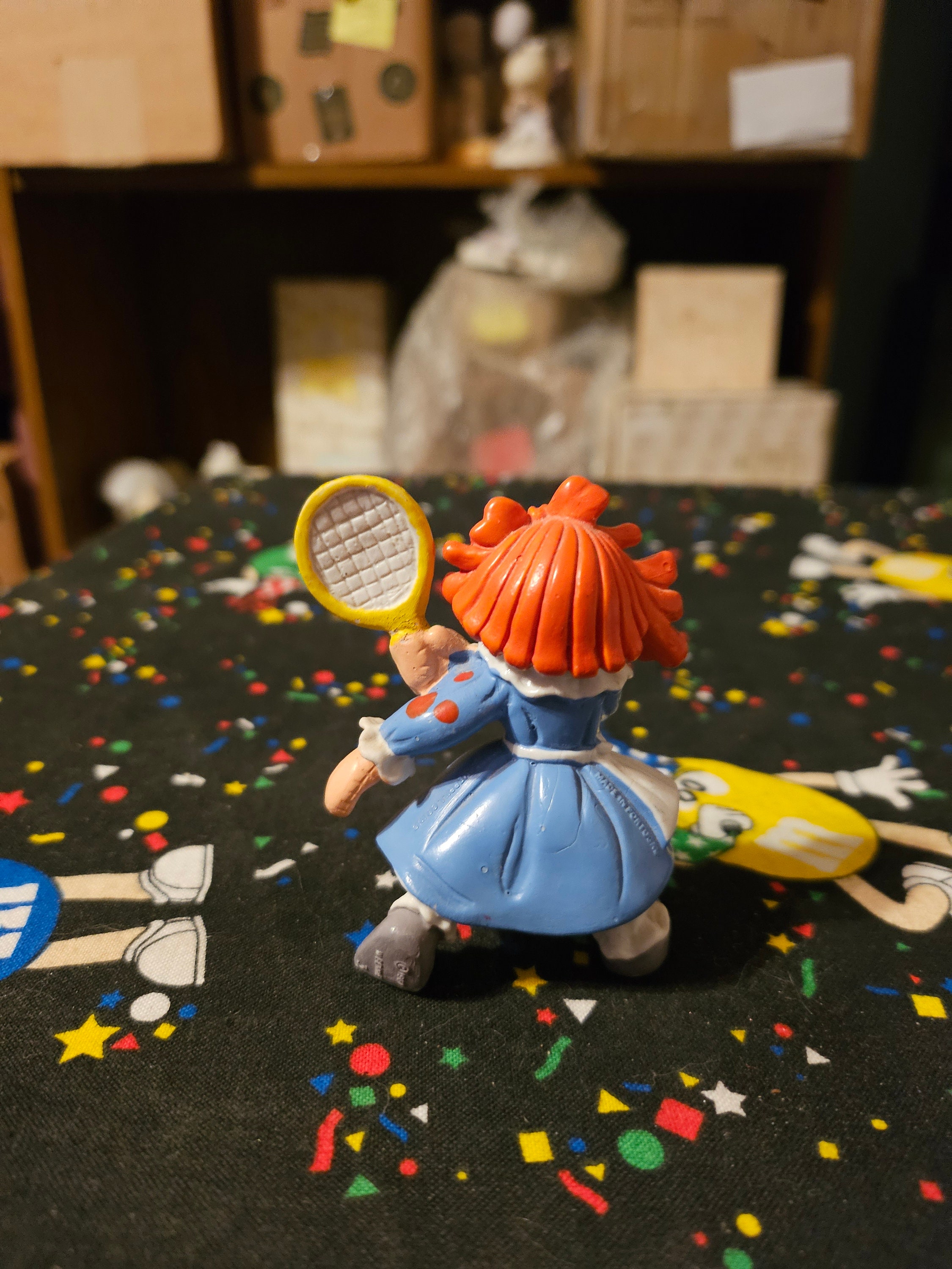 Antique Raggedy Ann and Andy Figure Playing Tennis - Etsy