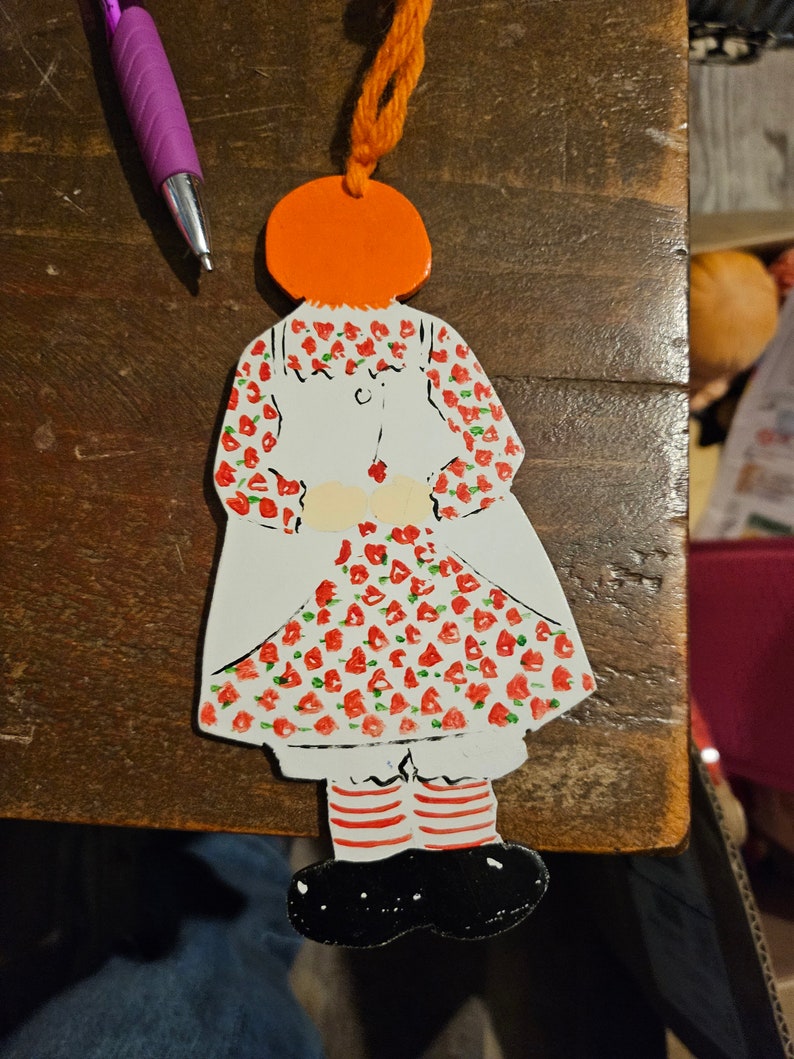 Antique 1970s Raggedy Ann and Andy Ornament Yarn String#box2 - Etsy