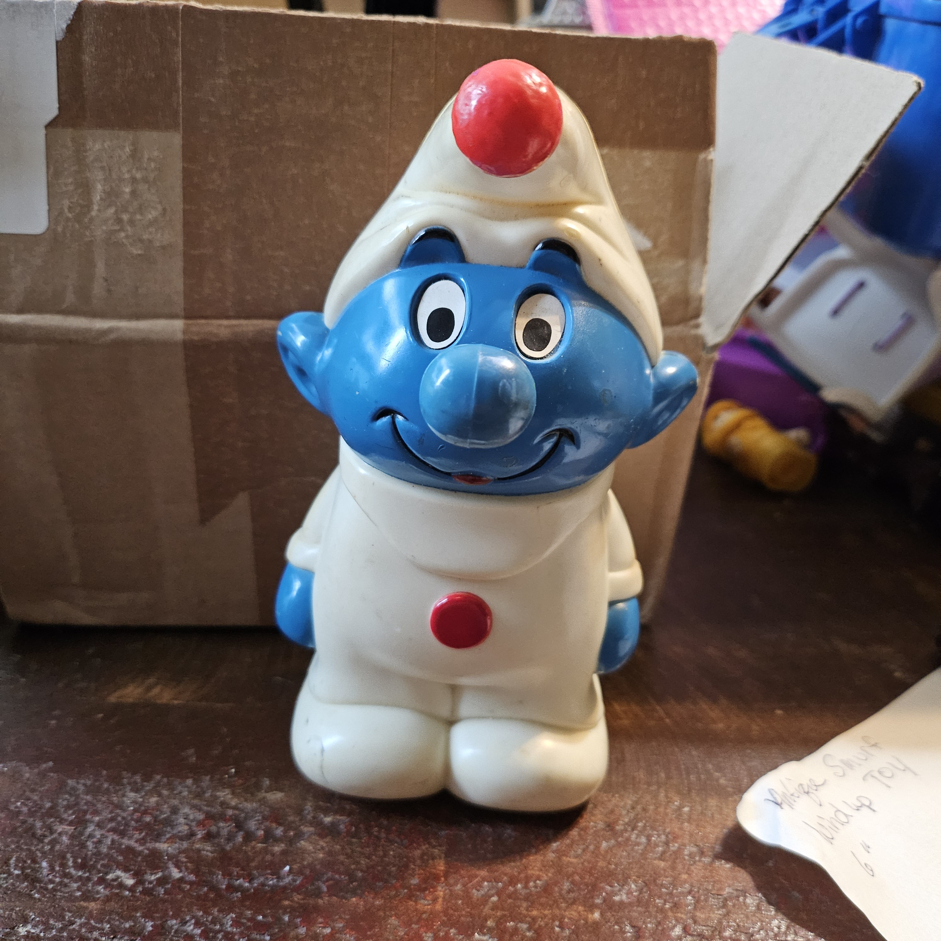 Two Antique Smurfs Wind up and Spin Around Game#362 - Etsy