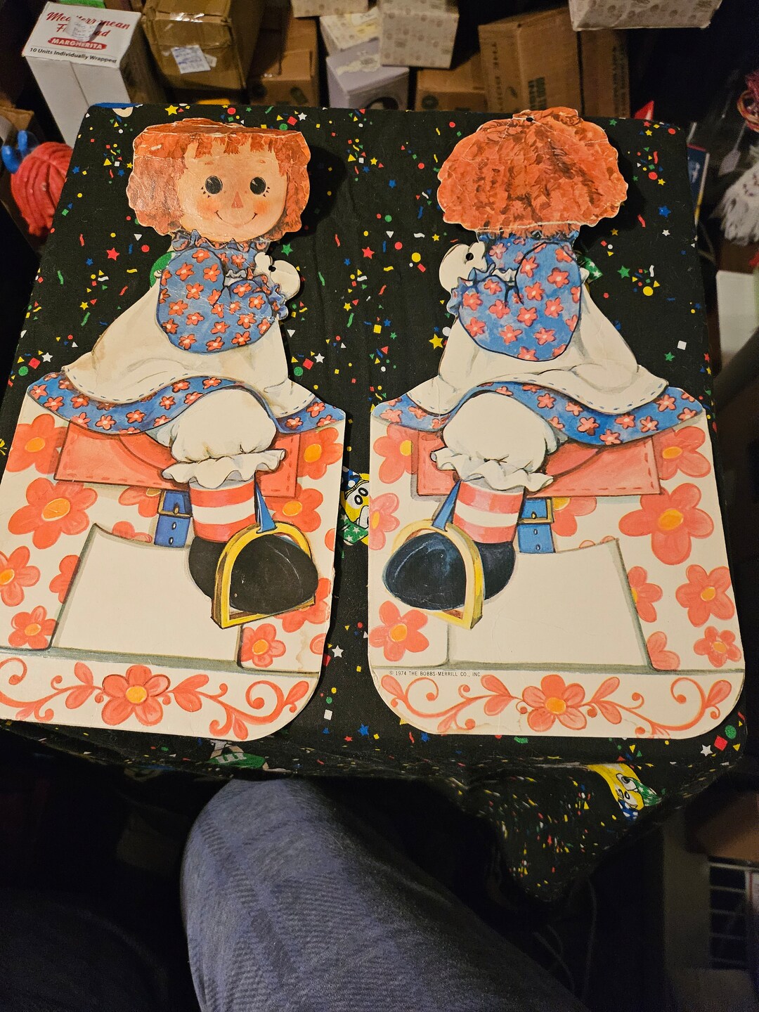 Antique Raggedy Ann Birthday Decoration 1970s by Hallmark #1042 Box 9 ...