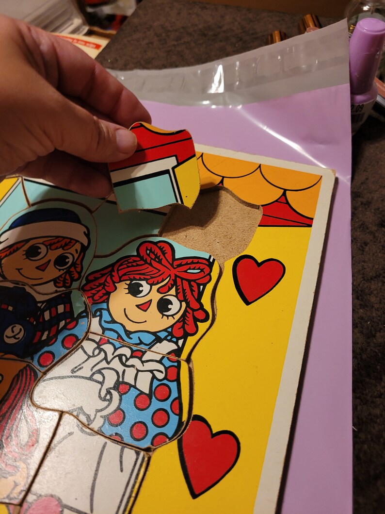 Antique 1987 Raggedy Ann and Andy Puzzle Home Sweet Home - Etsy
