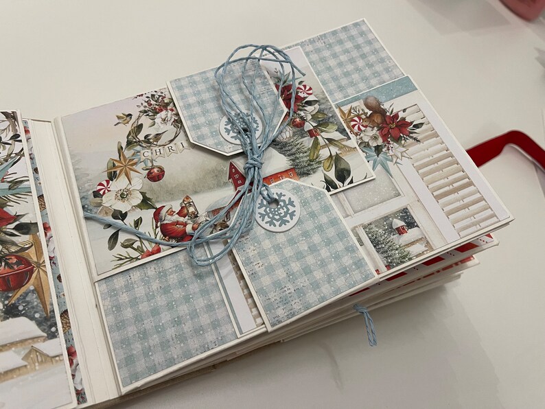 Handmade Christmas Scrapbook Photo Album - Etsy