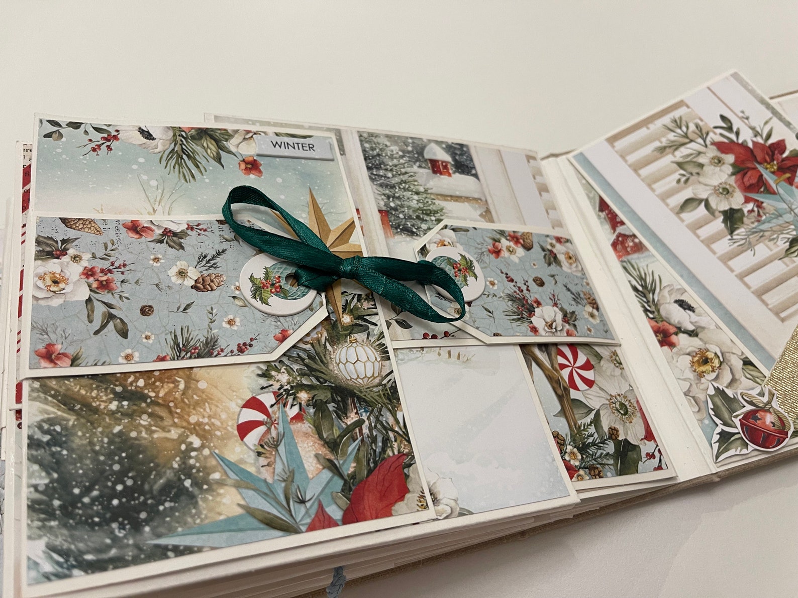 Handmade Christmas Scrapbook Photo Album - Etsy