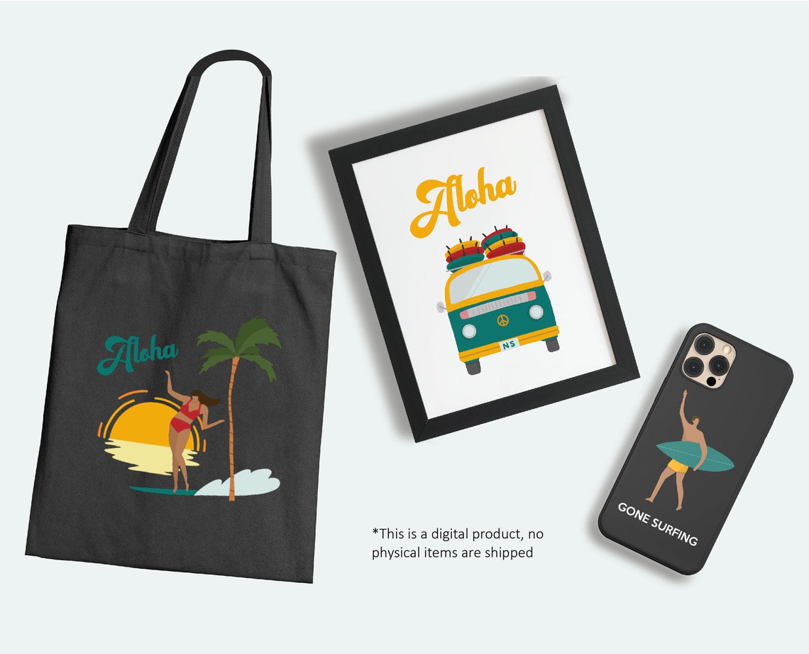 Surfing Clip Art, Surfing PNG, Surf SVG, Hawaii Clip Art, Surf Vector ...