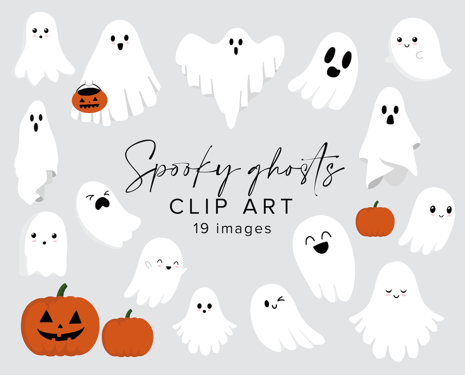 Ghost Clipart, Ghost SVG, Ghost PNG, Spooky Season SVG, Spooky Svg ...