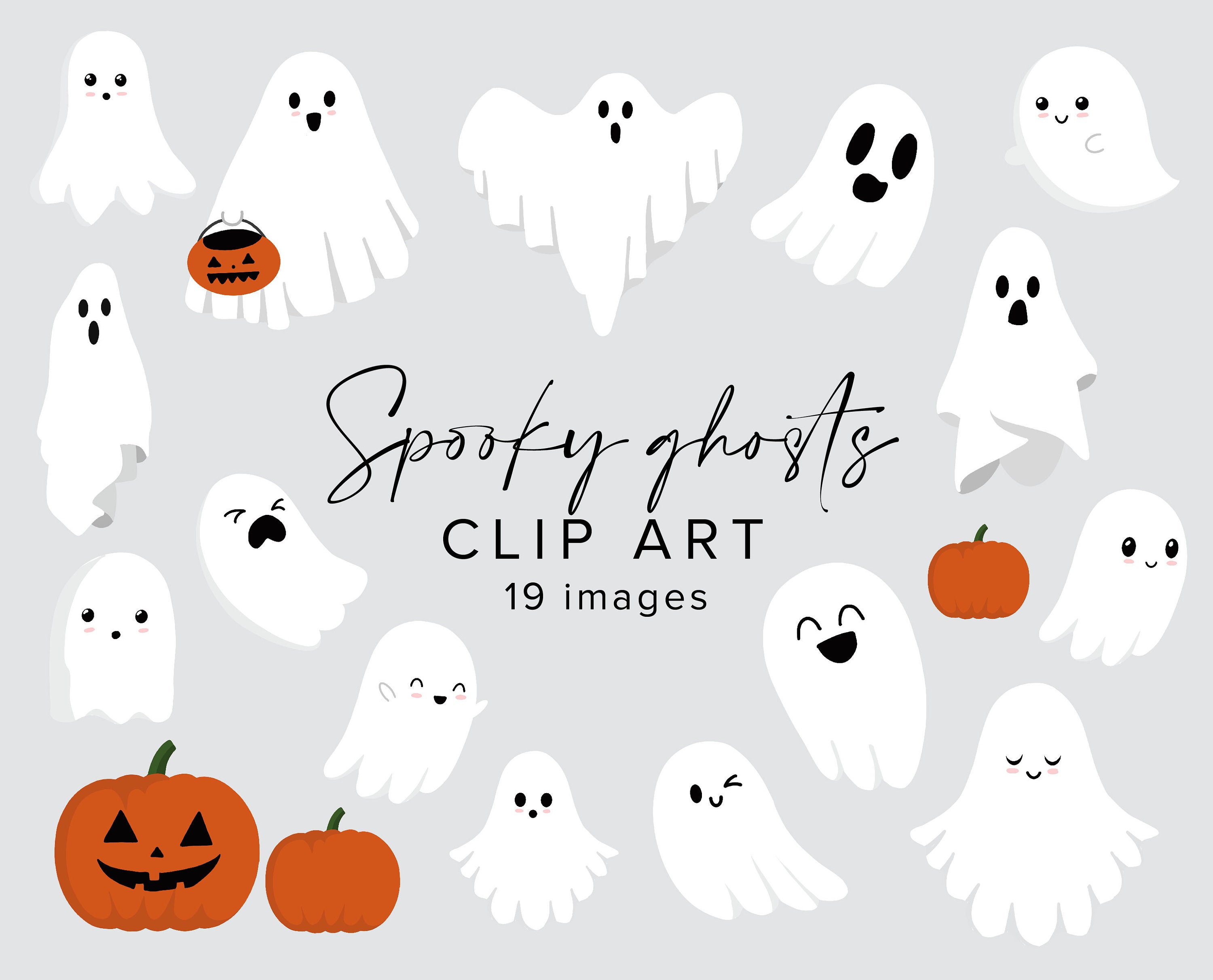 Ghost Clipart, Ghost SVG, Ghost PNG, Spooky Season SVG, Spooky Svg ...