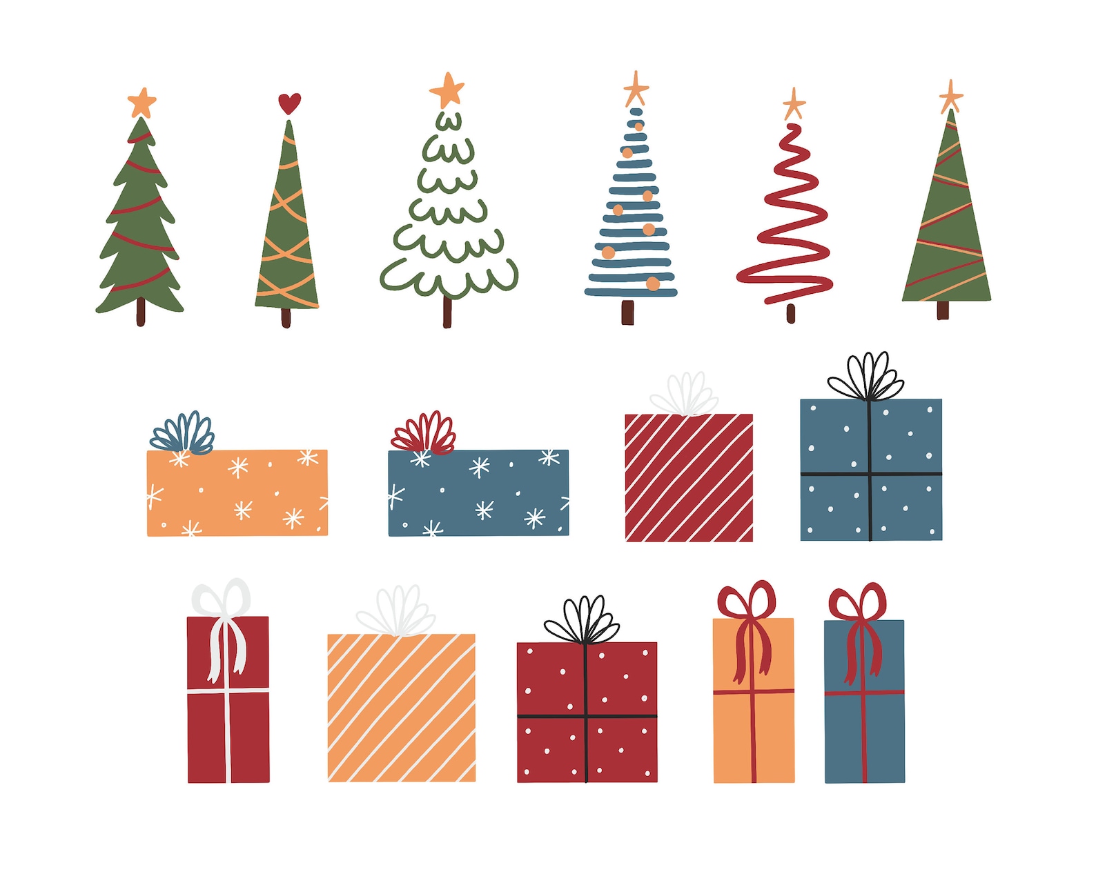 Christmas Tree Clipart PNG, Christmas Tree SVG, Merry Christmas Trees ...