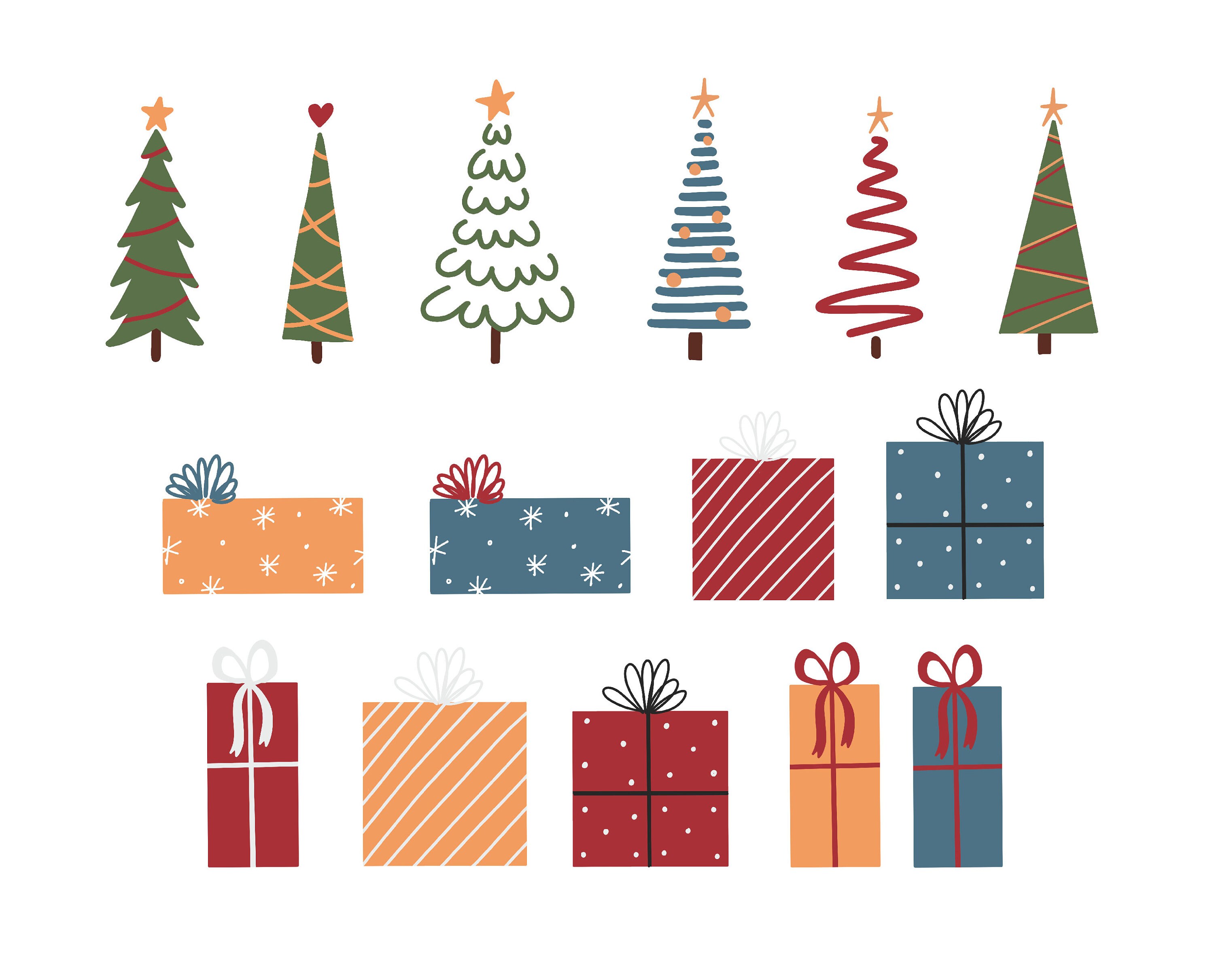 Christmas Tree Clipart PNG, Christmas Tree SVG, Merry Christmas Trees ...