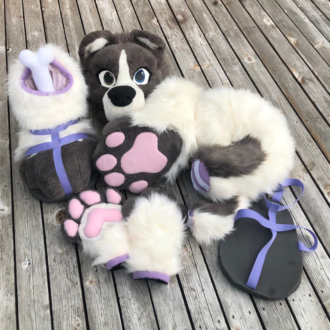 Fursuit Full Partial Premade border Collie/malamute Mix - Etsy