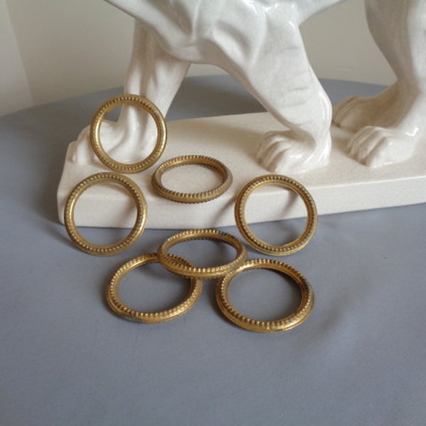 Antique Brass Shower Curtain Rings - Etsy