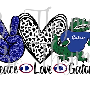Peace Love Dickinson Gators PNG Big AL Sublimation - Etsy