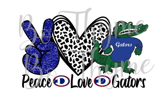 Peace Love Dickinson Gators PNG Big AL Sublimation - Etsy