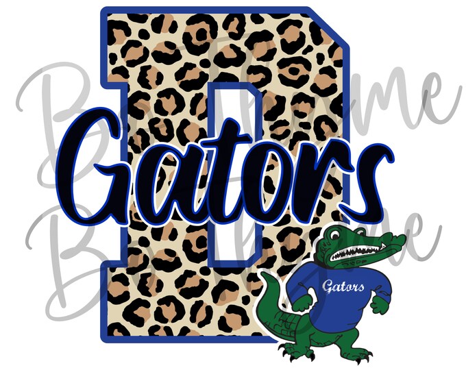 Leopard D Gators PNG Sublimation Design - Gators Team Spirit Digital ...