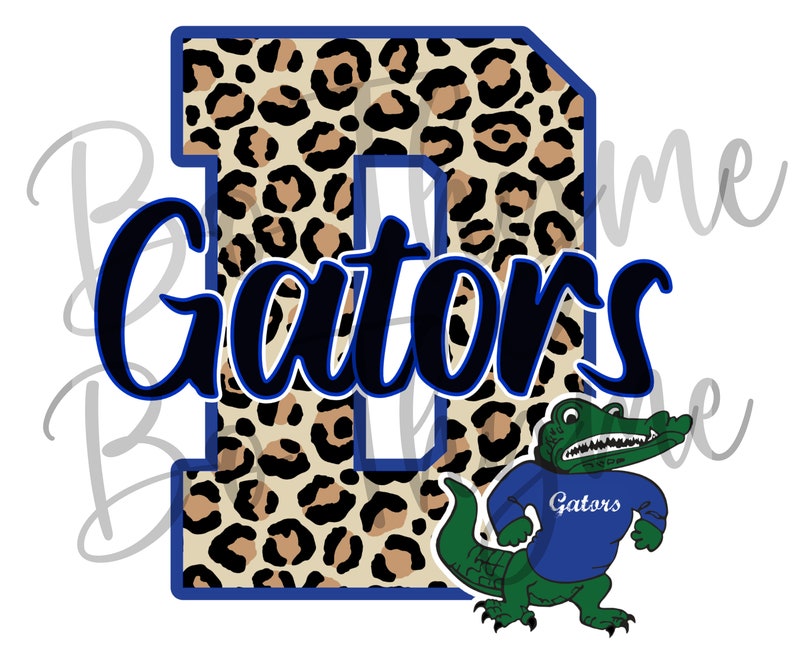 Leopard D Gators PNG Sublimation Design - Gators Team Spirit Digital ...