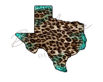 Glitter Texas Png | Etsy