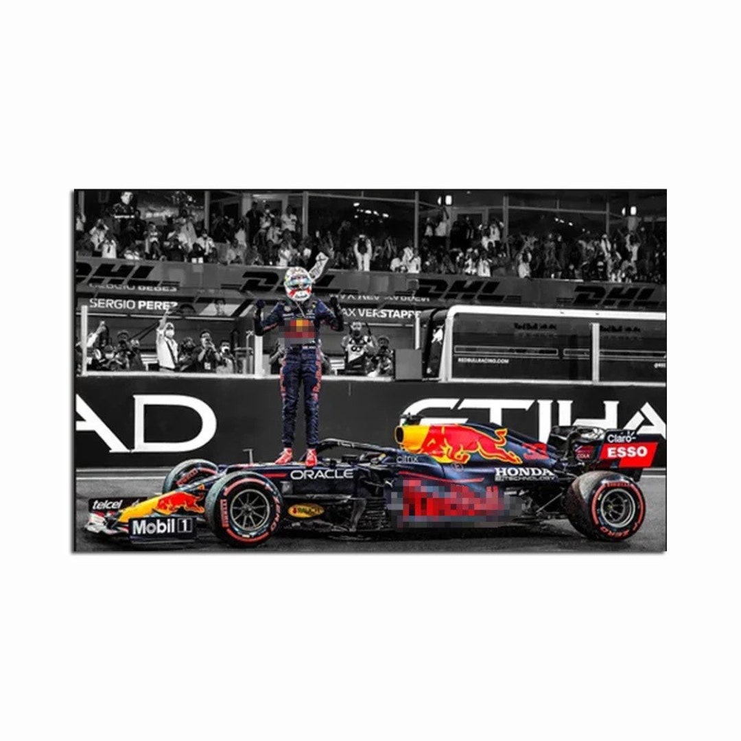Max Verstappens F1 Poster Racing Canvas Prints 2021 Formula 1 World ...