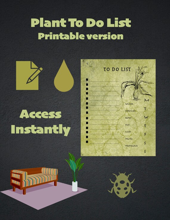 Houseplant Care Checklist for Plant Parents A4/8.5/11inch | Etsy