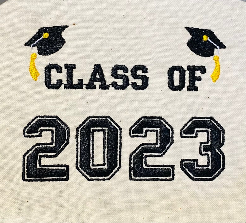 Graduation Class of 2023 Embroidery Design 4 X 4 and 5 X 7 - Etsy