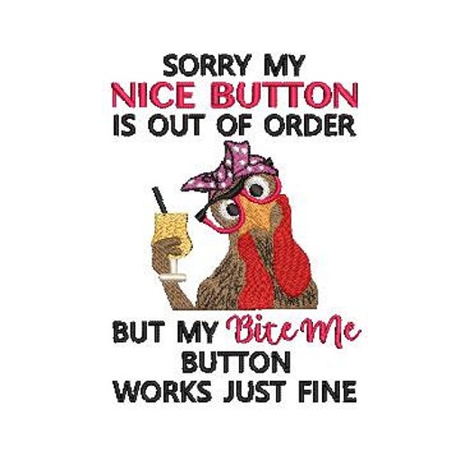 My Nice Button Is Out Of Order Svg Is A Funny Shirt Design Etsy