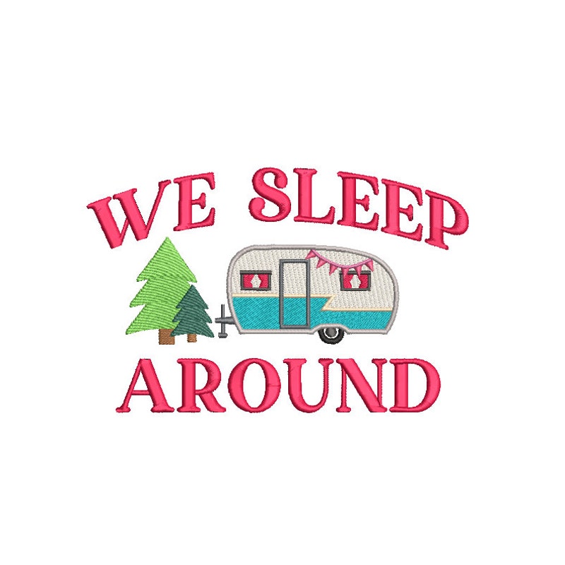 Camping Embroidery - Etsy